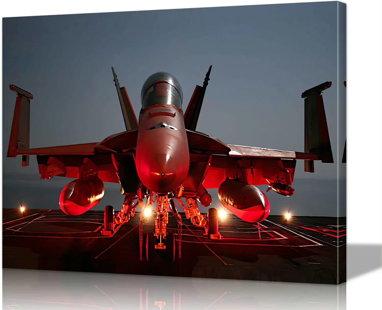 SYDposter Airplane Decor F/A-18E/F Hornet Strike Fighter Aviation Wall Art Air Force Poster ...