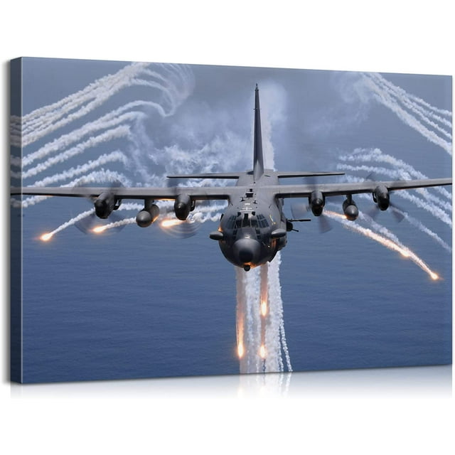 SYDposter Aviation Decor Air Gunship Pictures Airplane Poster Aviation ...