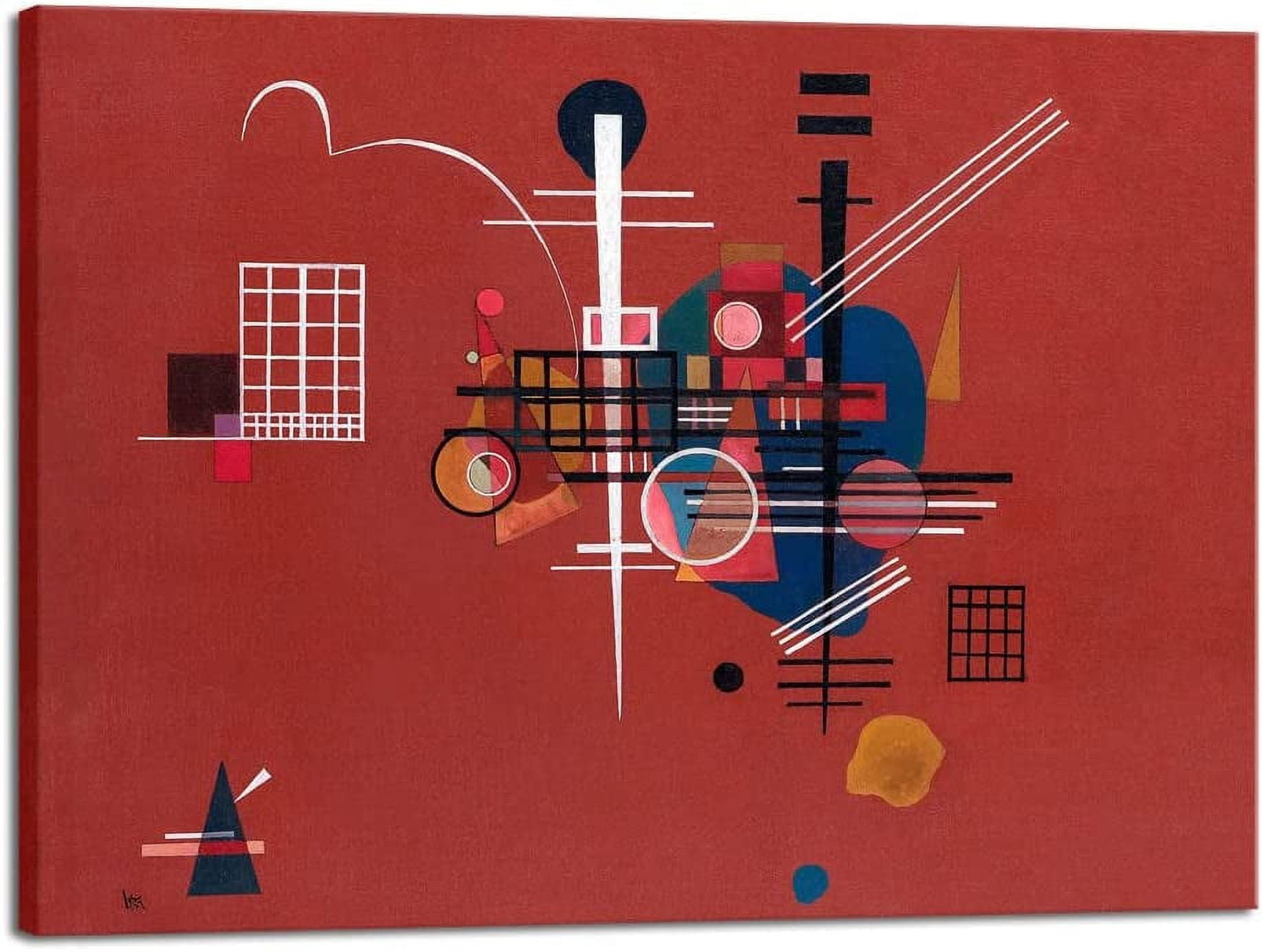 SYDposter Canvas Prints Dull Red,1927 by Wassily Kandinsky Classic ...