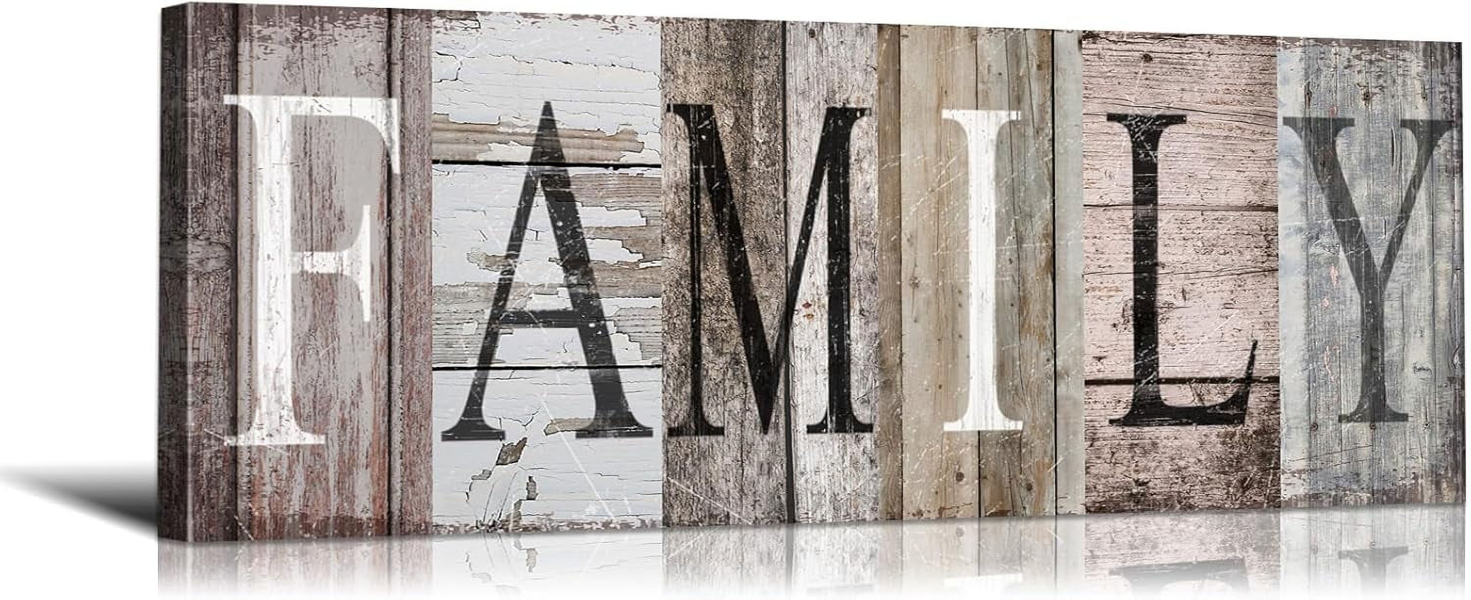 SYDposter Farmhouse Wall Art Rustic Wall Decor Farmhouse Family Wall ...