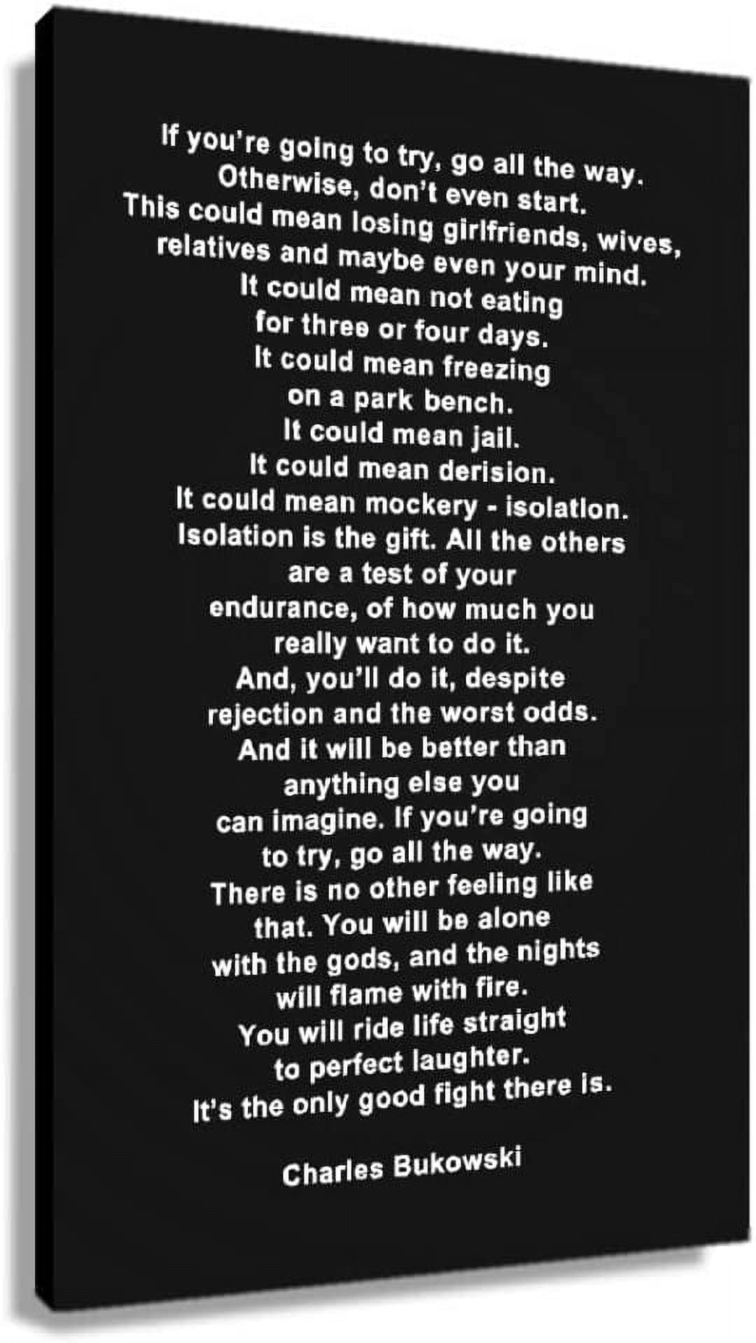 SYDposter Go All The Way Poster Decorations Inspirational Quotes Wall ...