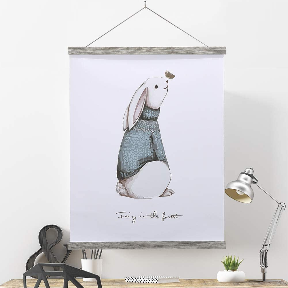 SYDposter Magnetic Poster Hanger, 9x12 9x14 9x17 Poster Frame Wood ...