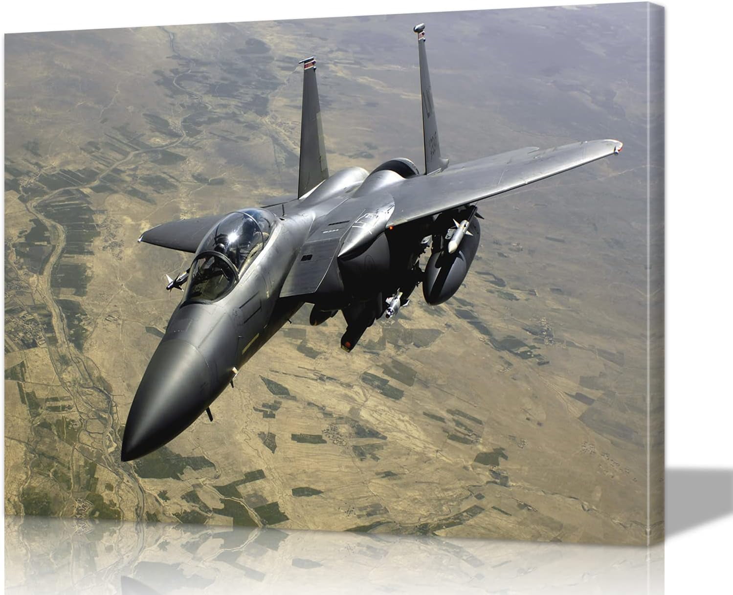 SYDposter Modern Airplane Canvas Wall Art F-15E Strike Eagle Fighter ...