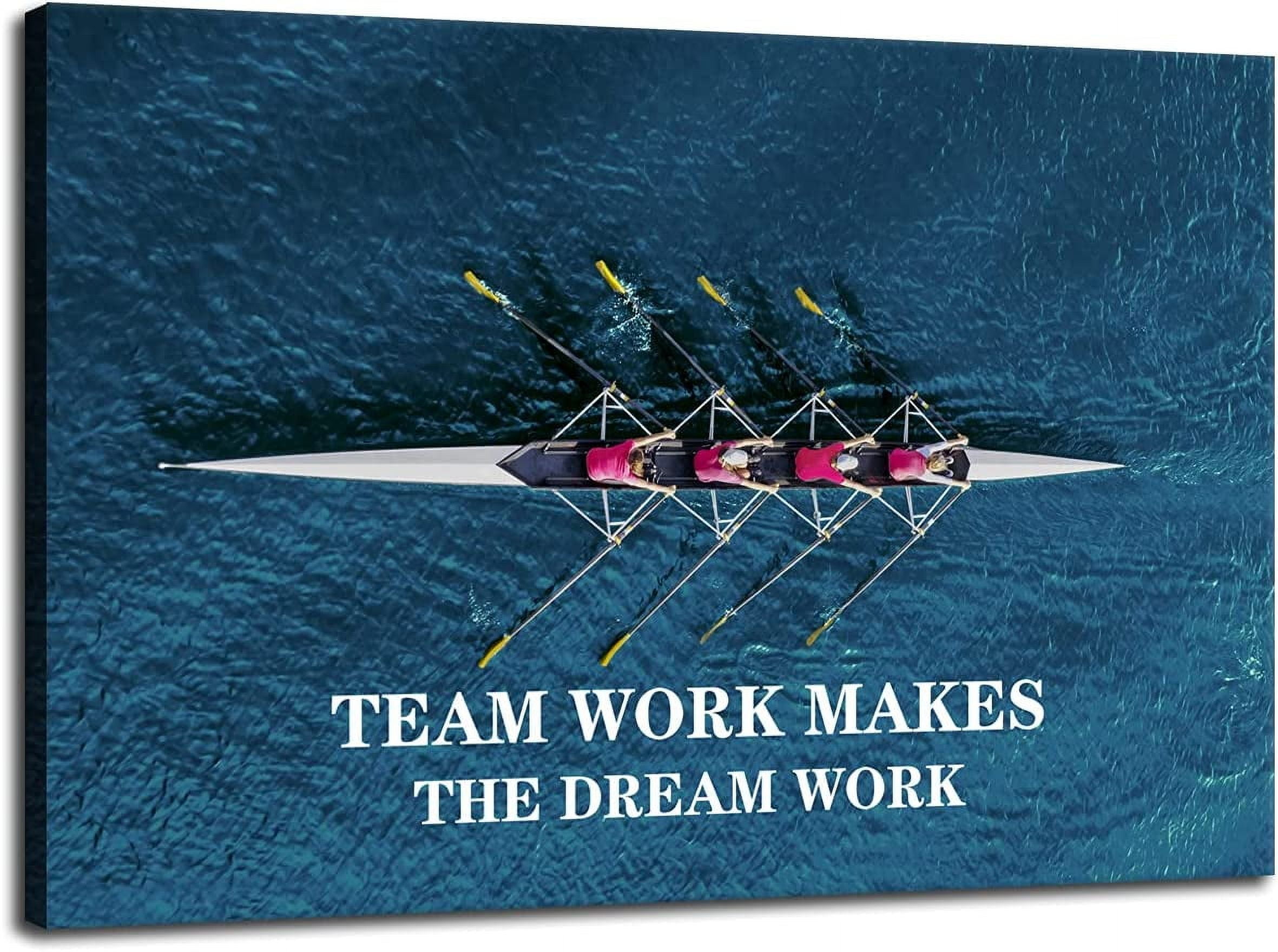 SYDposter Motivational Wall Art Motivational Poster Team Work Makes The ...