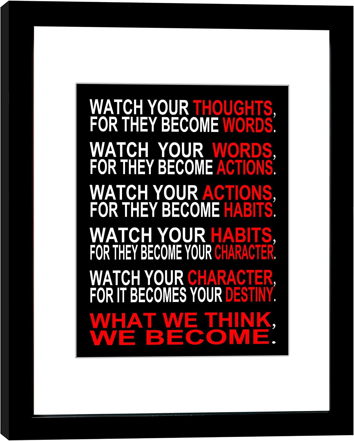 SYDposter Quotes Wall Art Inspirational Canvas Print Motivation ...