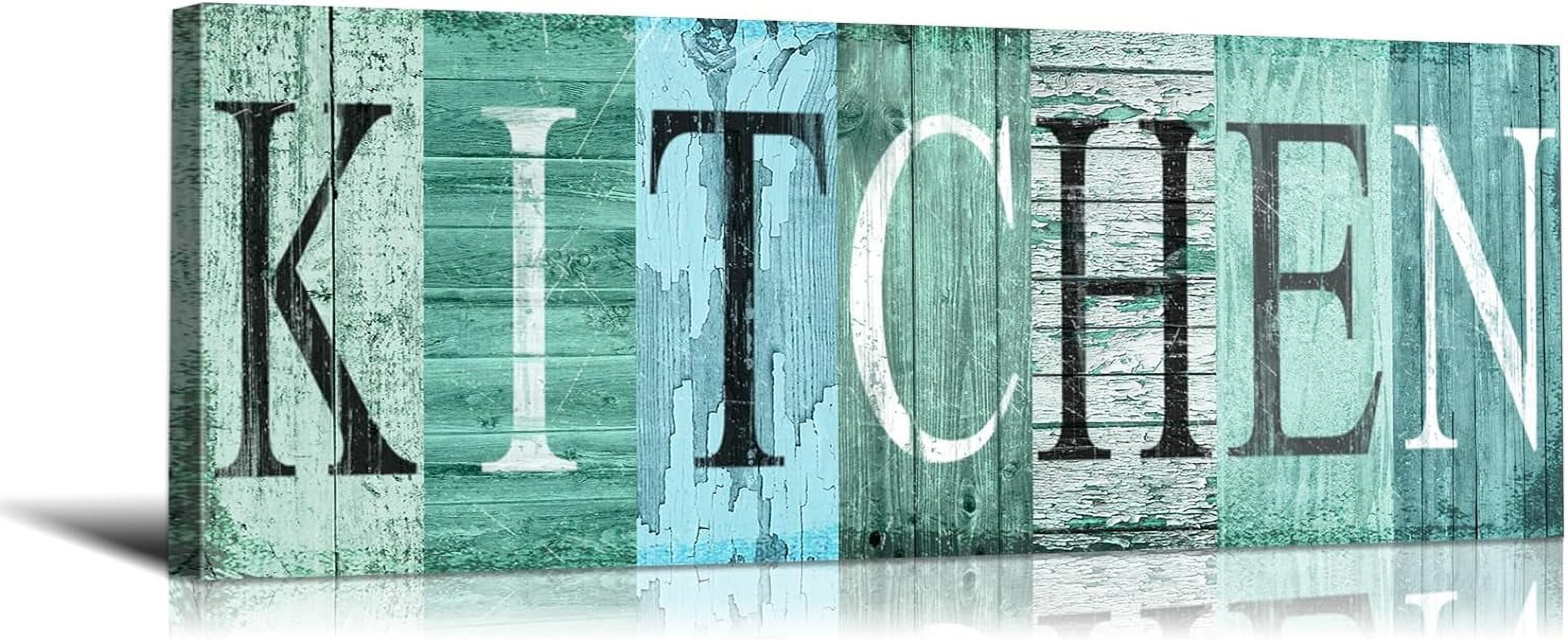 SYDposter Rustic Kitchen Decor Farmhouse Wall Decor Country Home Decor ...