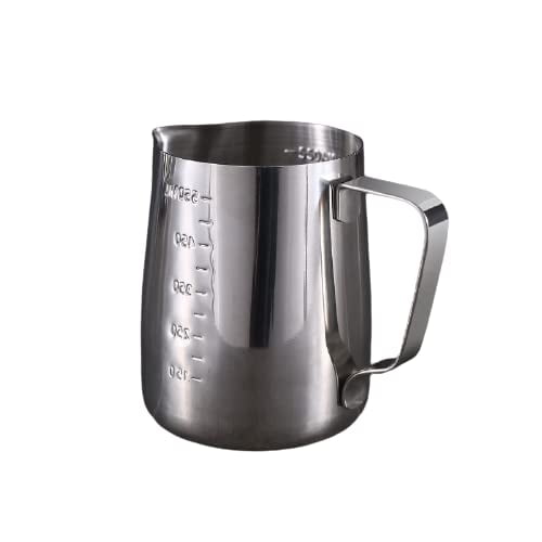 SYGA Milk Frother Jug Stainless Steel Milk Frothing Pitcher Coffee ...