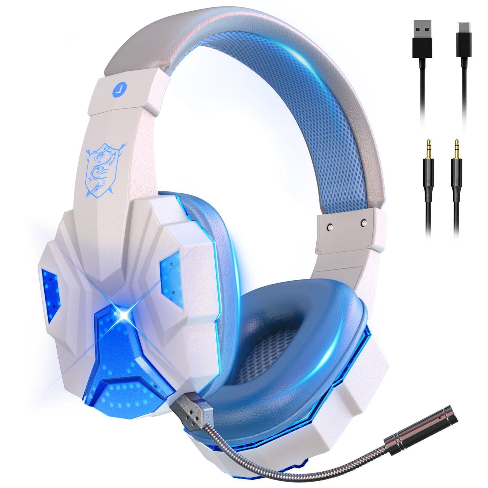 SYGTA Wireless Gaming Headset , Dual Mode Gaming Headset with LED Light ...