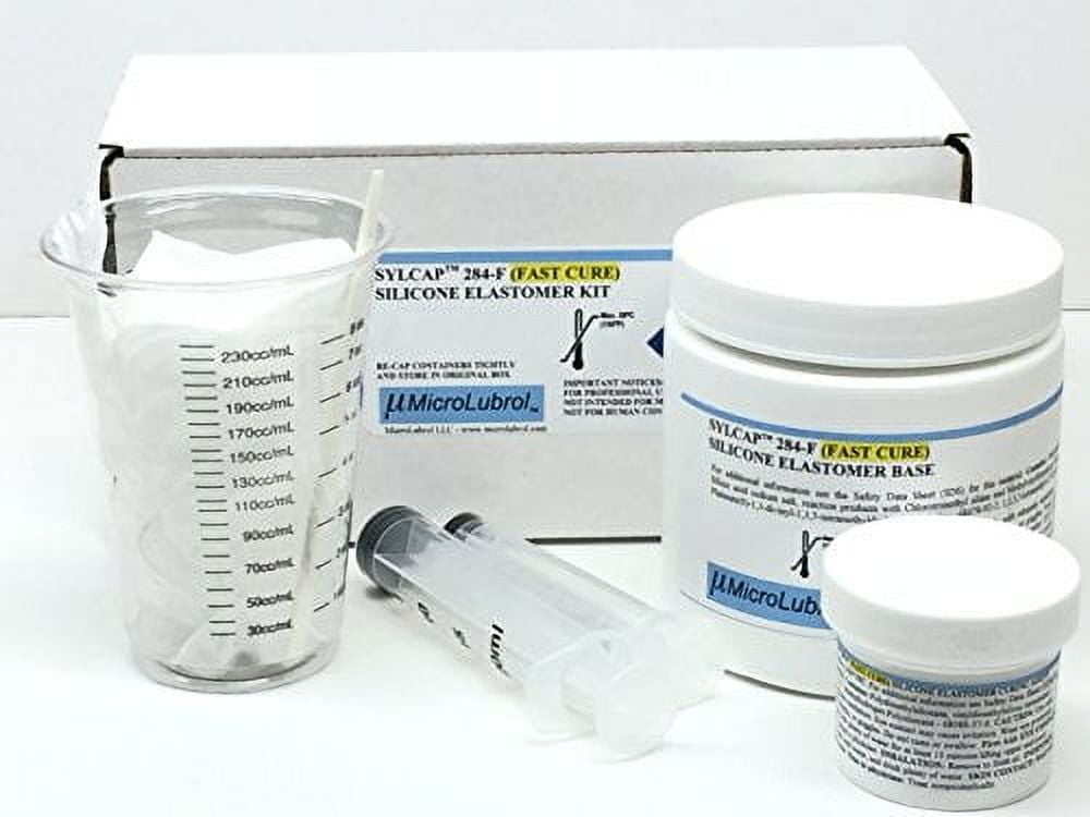 SYLCAP 284-F (Fast Cure) Silicone Elastomer Encapsulant Kit, Transparent, Optically Clear, 10:1 ...
