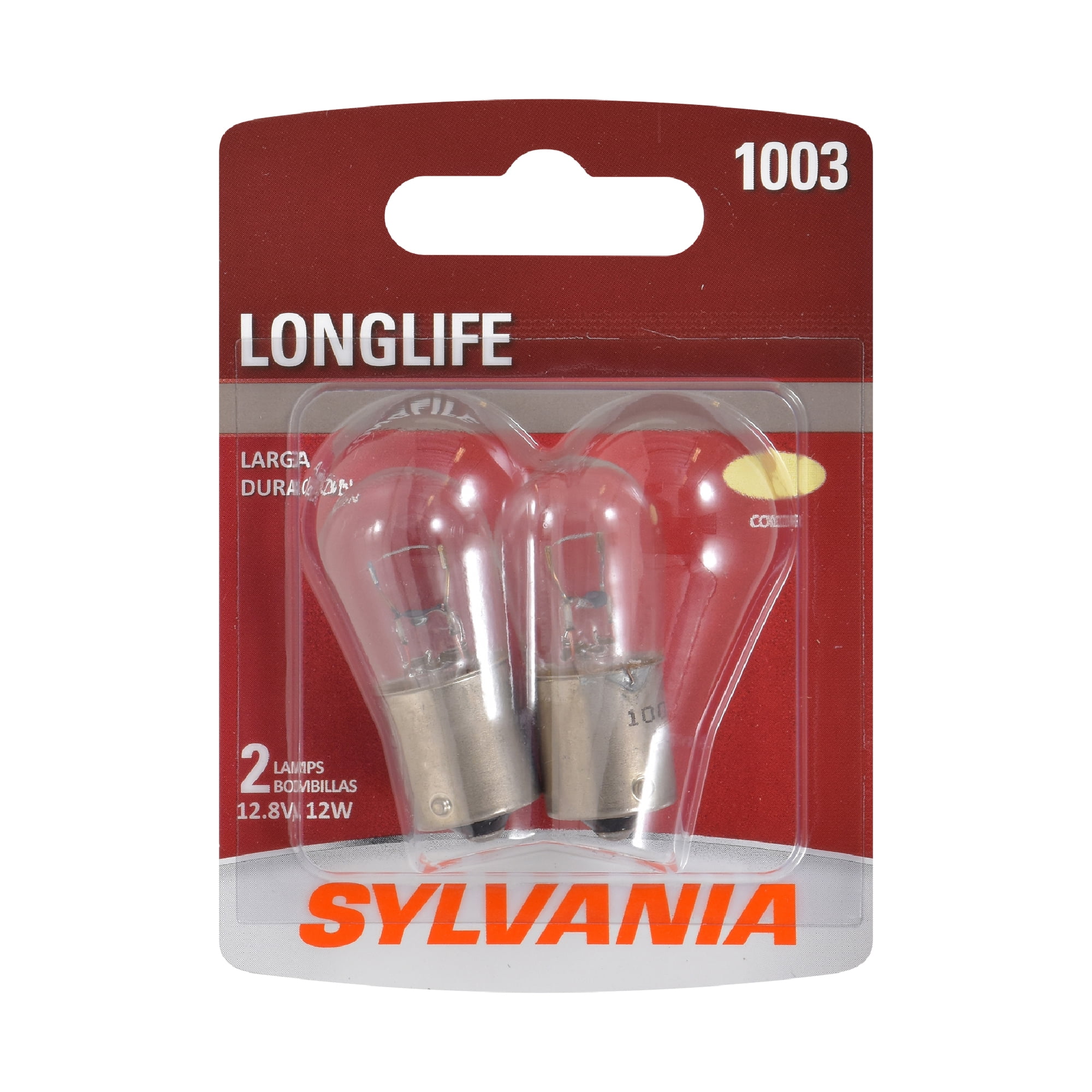 SYLVANIA 1003 Long Life Mini Bulb, 2 Pack - Walmart.com