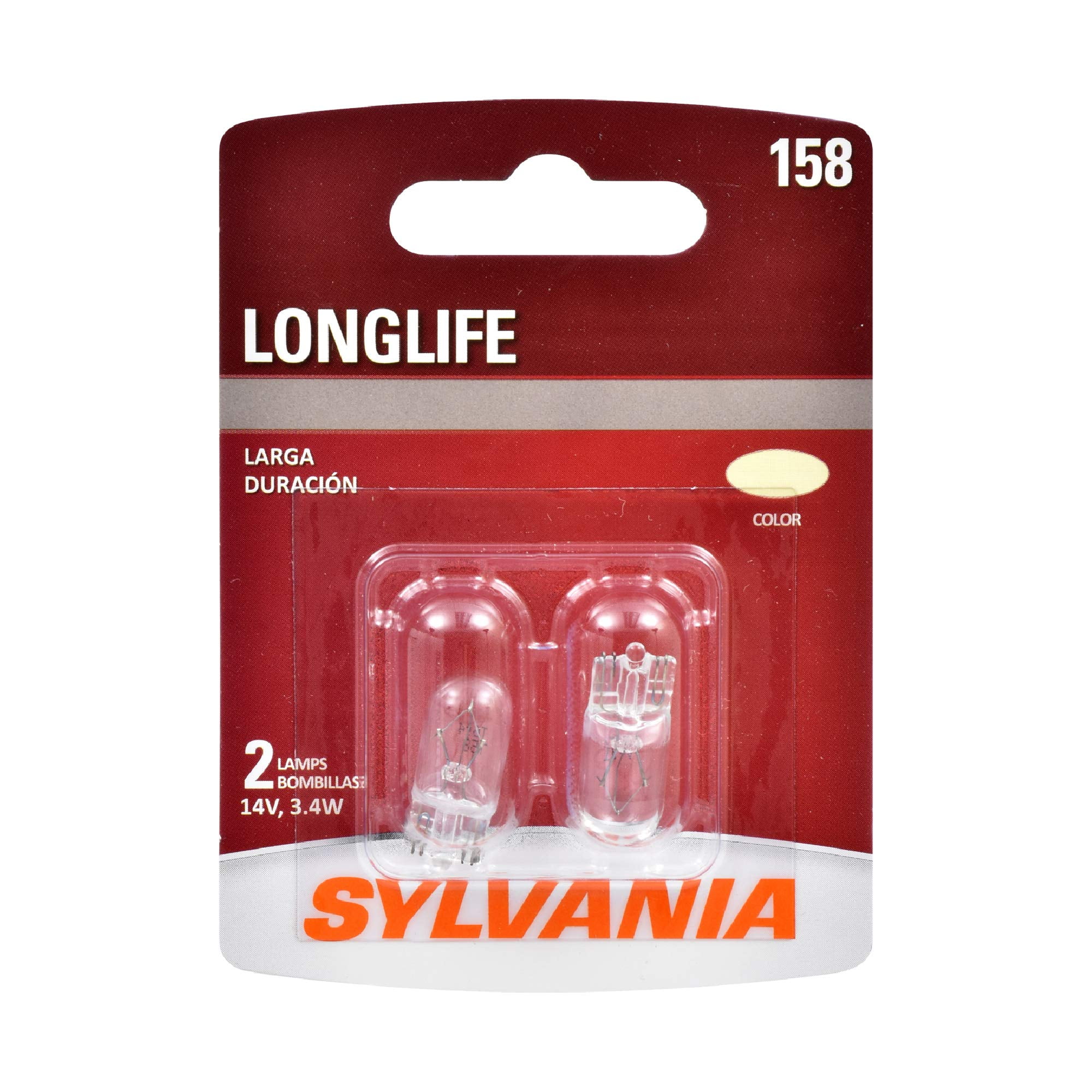 SYLVANIA - 158 Long DHF10 Life Miniature - Bulb, Ideal for Interior ...