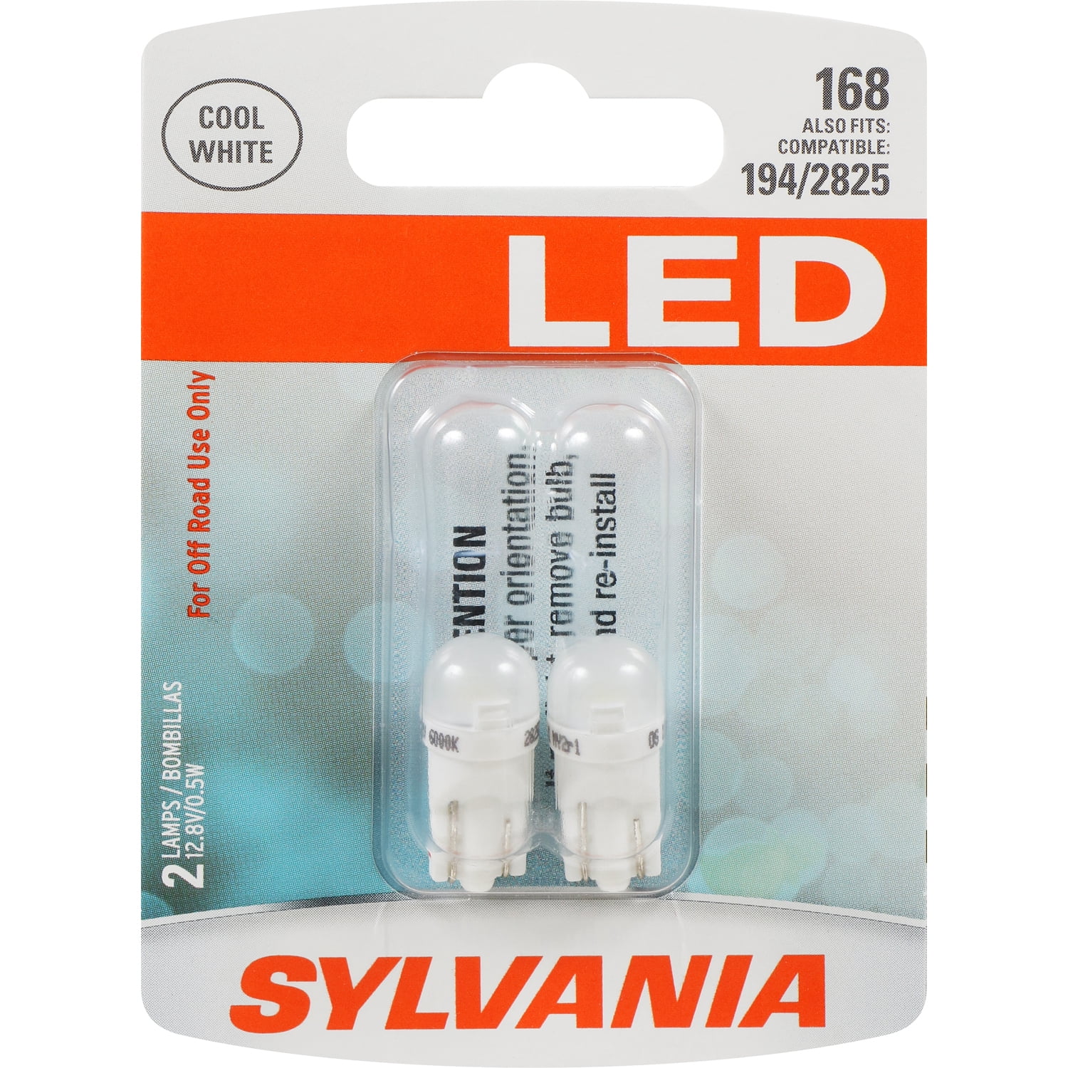SYLVANIA 168 WHITE SYL LED Mini Bulb, 2 Pack - Walmart.com