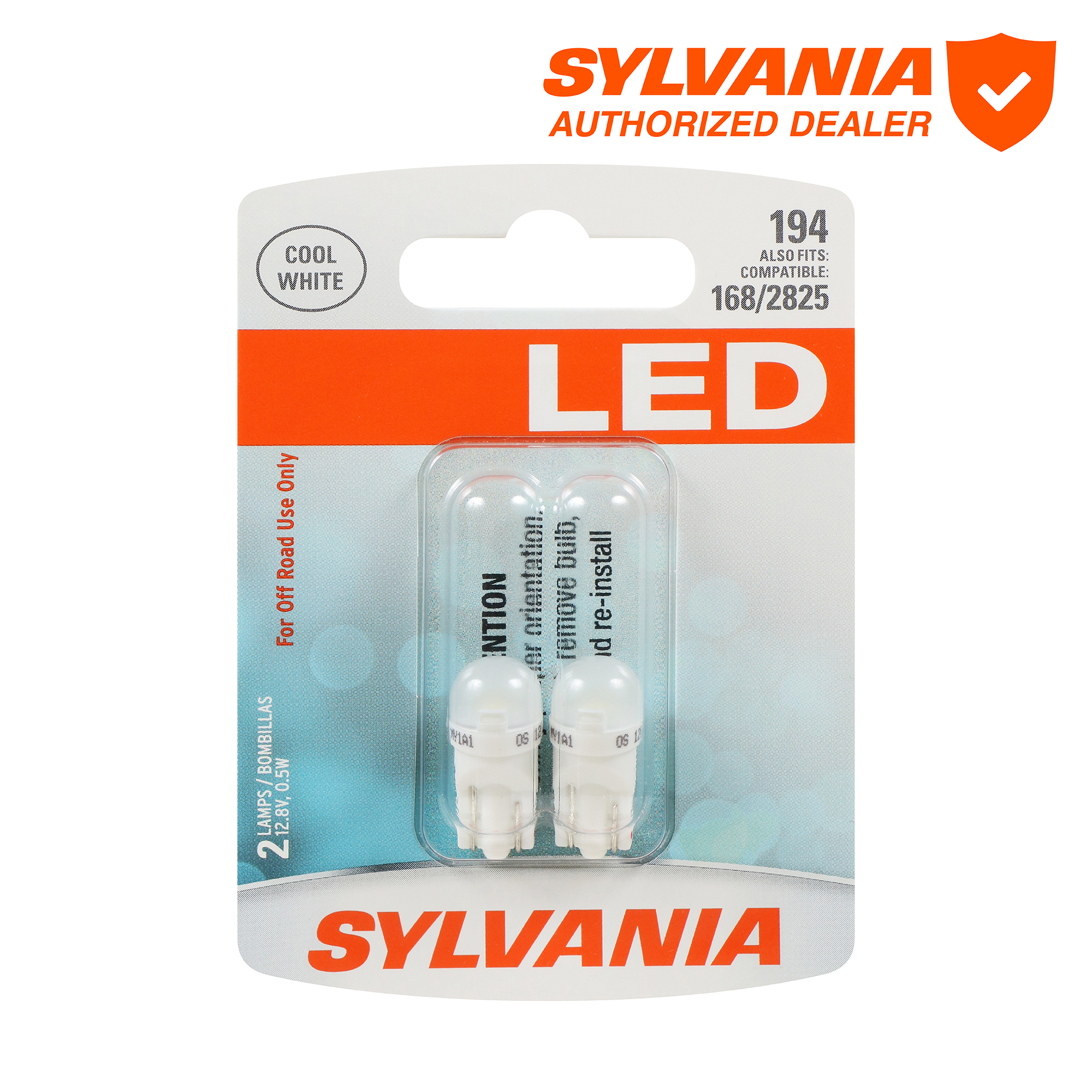 SYLVANIA 194 T10 W5W Red LED Bulb, (Contains 1 Bulb) - Walmart.com