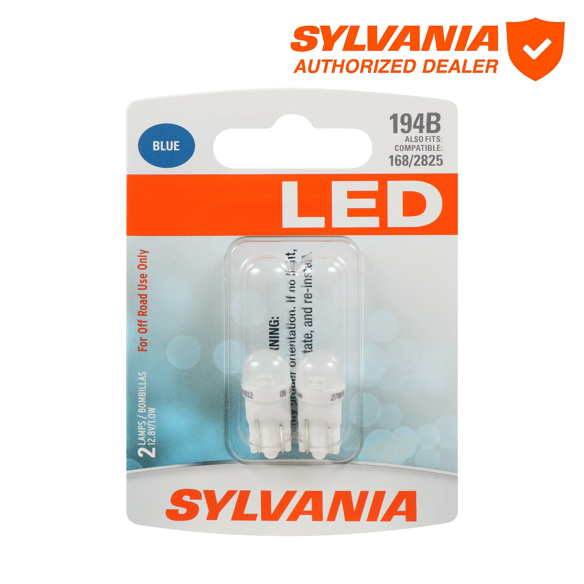 Sylvania 194B BLUE SYL LED Mini Bulb, 2 Pack, Compatible with Multiple ...