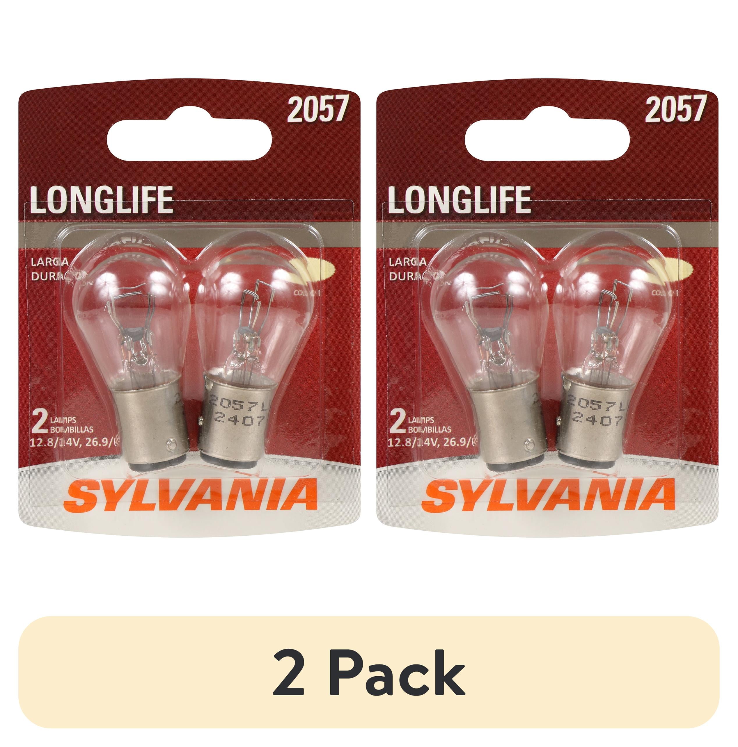 (2 pack) SYLVANIA 2057 Long Life Mini Bulb, 2 Pack - Walmart.com