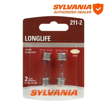 SYLVANIA 2-Pack 3157 P27/7W Long Life Miniature Automotive Light Bulbs ...