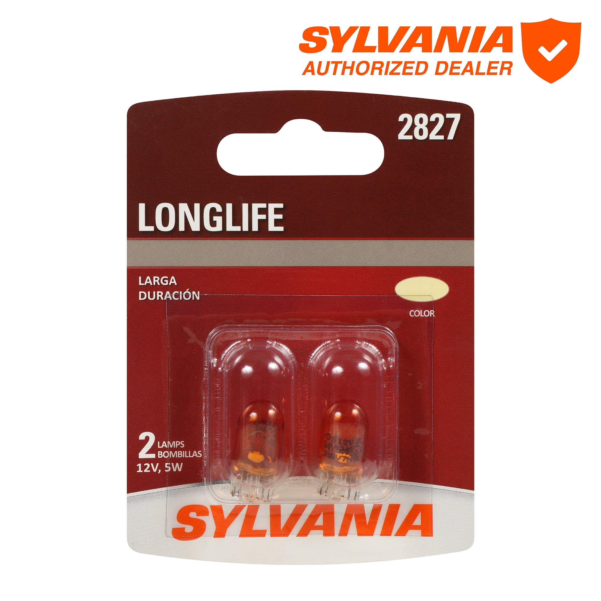 Sylvania 2827 Long Life Mini Bulb, 2 Pack, Compatible with Multiple ...