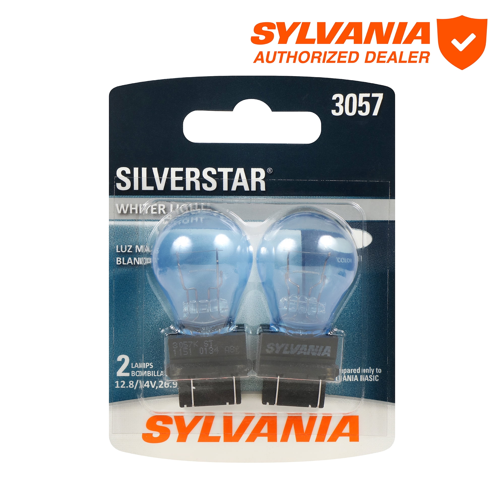 Sylvania 3057 SilverStar Mini Bulb, 2 Pack, Compatible with Multiple Cars - Walmart.com