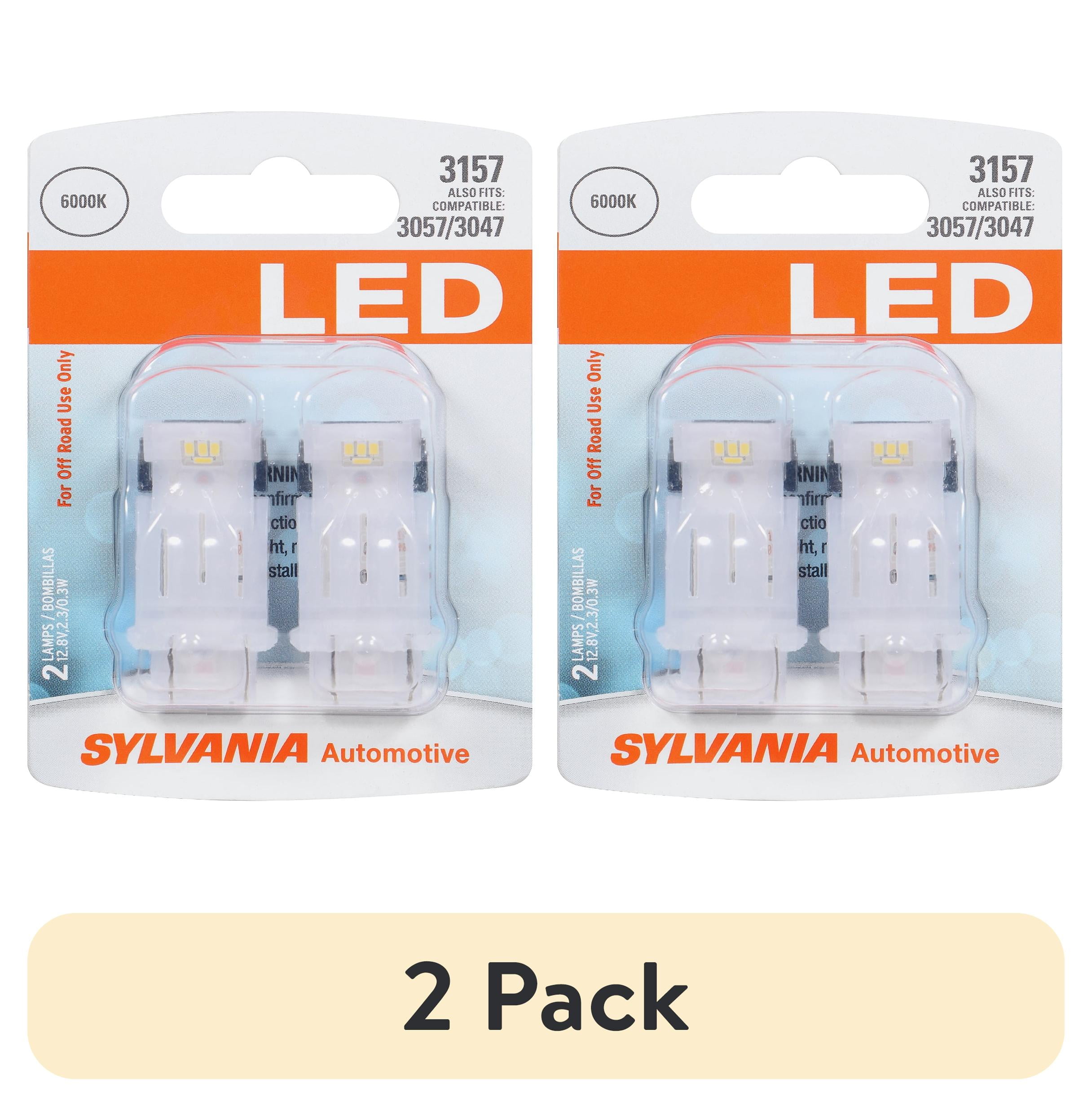(2 pack) SYLVANIA 3157 WHITE SYL LED Mini Bulb, 2 Pack - Walmart.com
