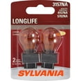 SYLVANIA 3157NA Long Life Mini Bulb BSL1 - Amber Automotive Light Bulb - Car Signal, Ideal for ...
