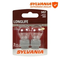 SYLVANIA 2-Pack 3157 P27/7W Long Life Miniature Automotive Light Bulbs, Durable and Low ...