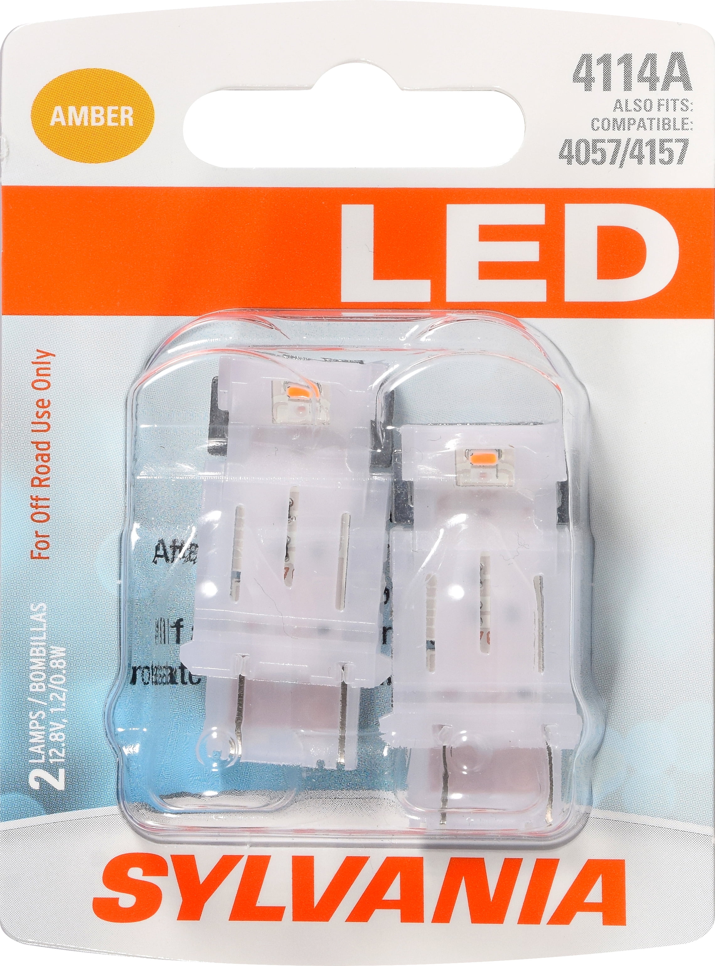 SYLVANIA - 4114 LED Amber Mini Bulb - Bright LED Bulb, Ideal for Park ...