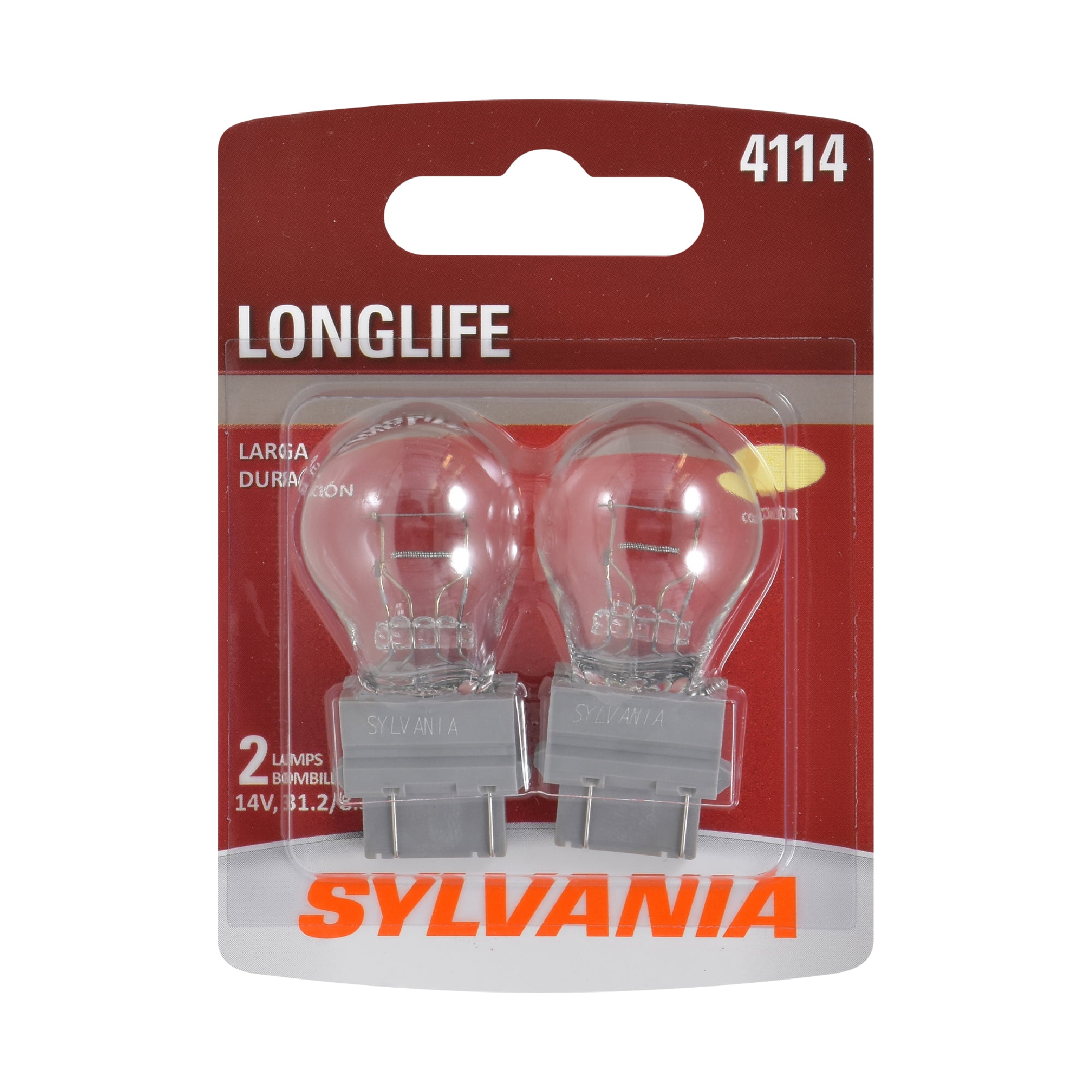 SYLVANIA 4114 Long Life Mini Bulb, 2 Pack - Walmart.com