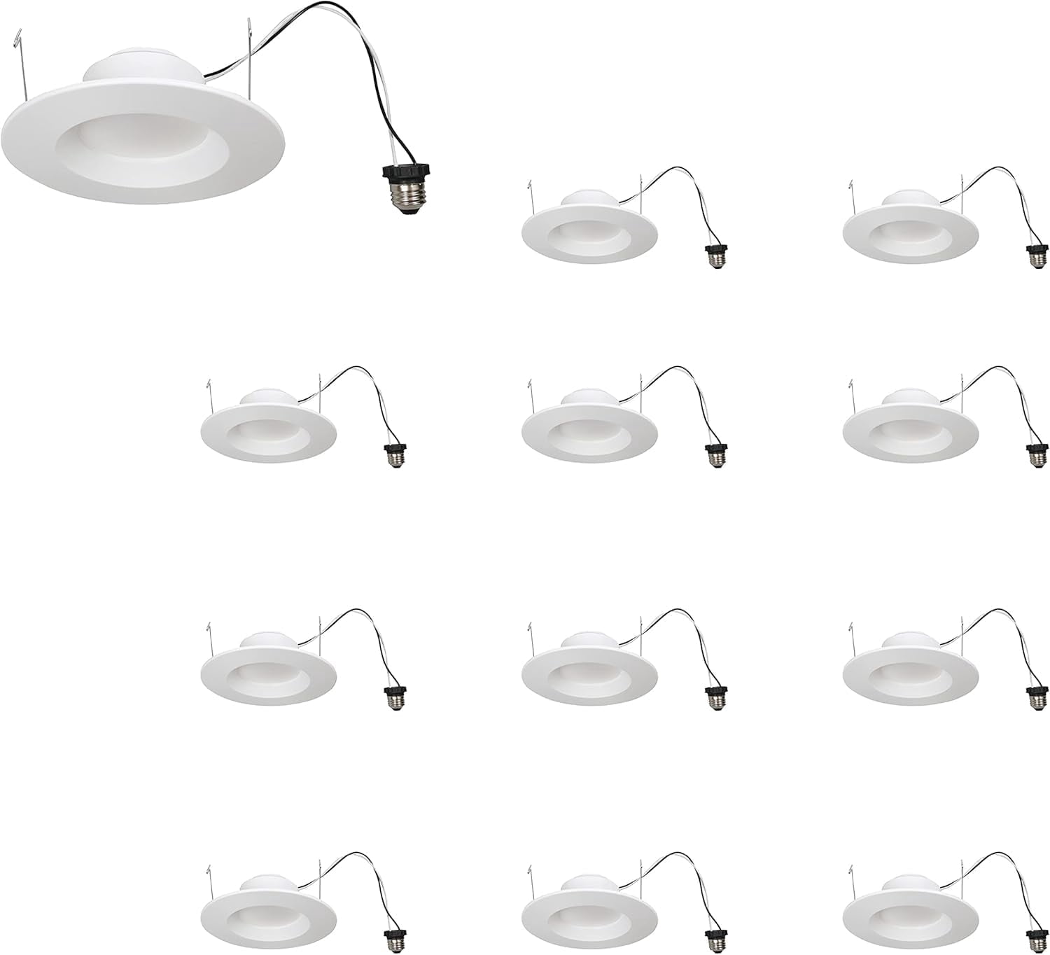 Sylvania 5"/6" LED Recessed Lighting Downlight, Dimmable, Wet Rated, 12 ...
