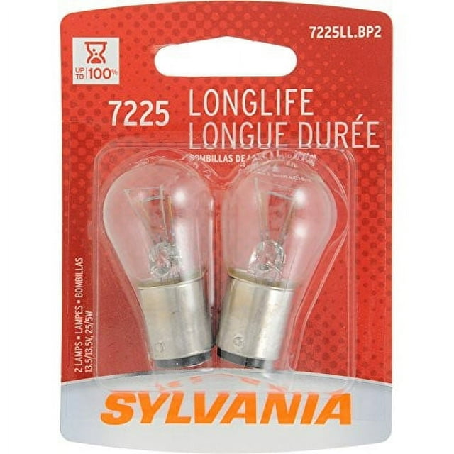SYLVANIA 7225 Long Life Miniature Bulb, (Pack of 2) - Walmart.com