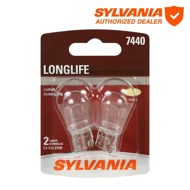 Sylvania 7440 Long Life Mini Bulb, 2 Pack, Compatible with Multiple Cars - Walmart.com