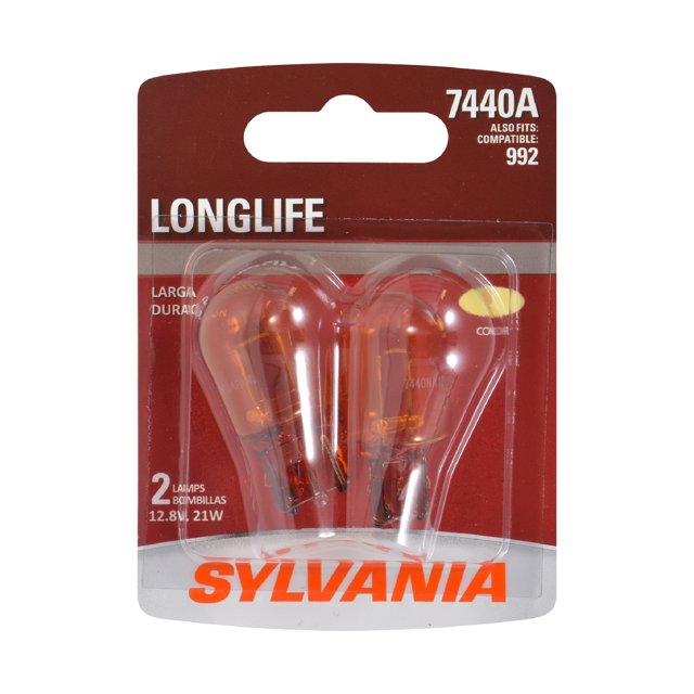 SYLVANIA 7440A Long Life Mini Bulb, 2 Pack - Walmart.com