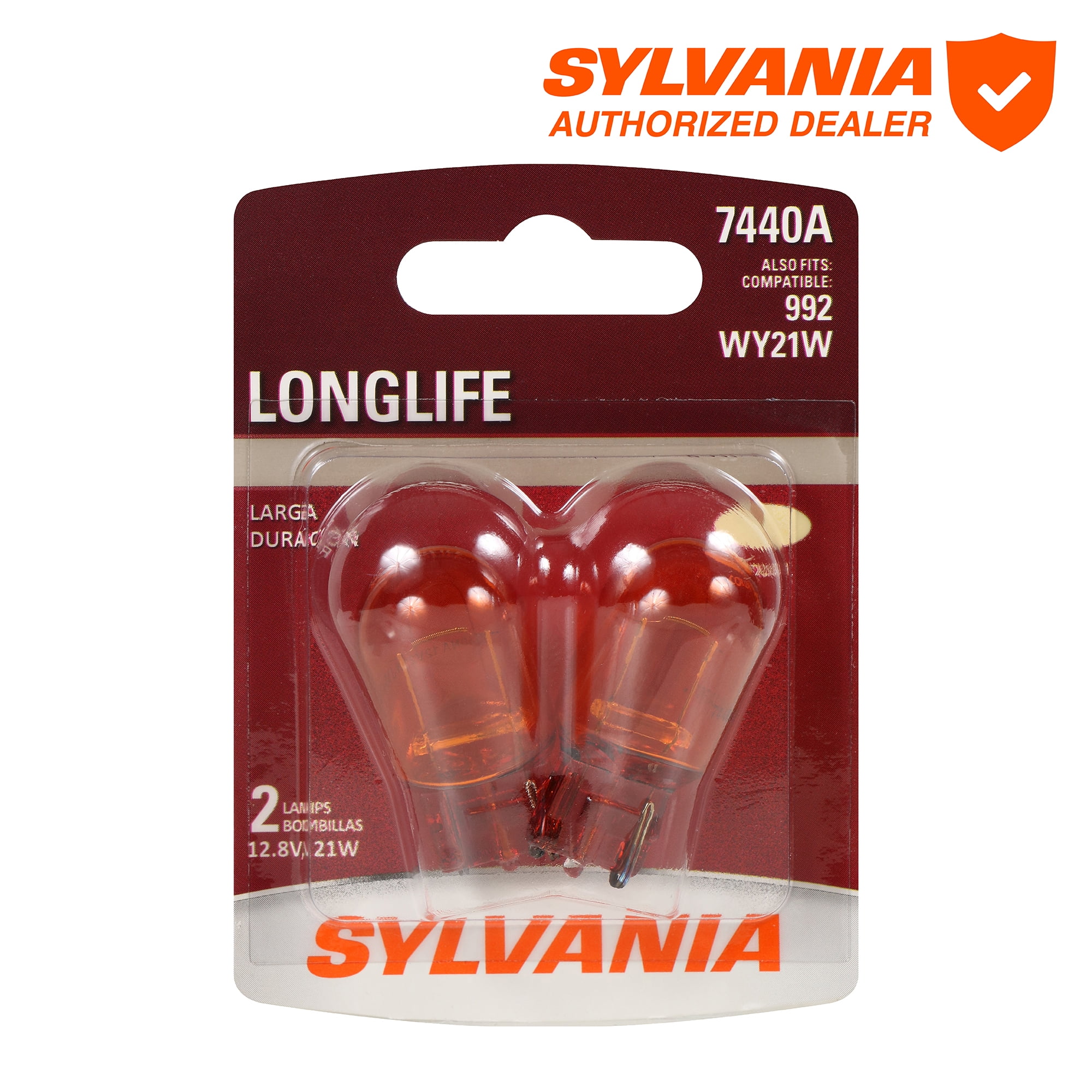 Sylvania 7440A Long Life Mini Bulb, 2 Pack, Compatible with Multiple Cars - Walmart.com
