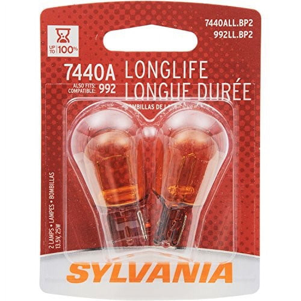 SYLVANIA 7440A Long Life Miniature Bulb, (Pack of 2) - Walmart.com