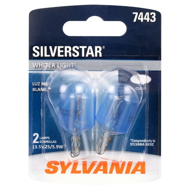 SYLVANIA 7443 SilverStar Mini Bulb, 2 Pack - Walmart.com