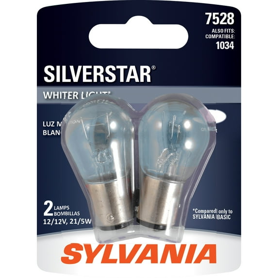 SYLVANIA - 7528 SilverStar Mini Bulb (Contains 2 Bulbs) - Walmart.com