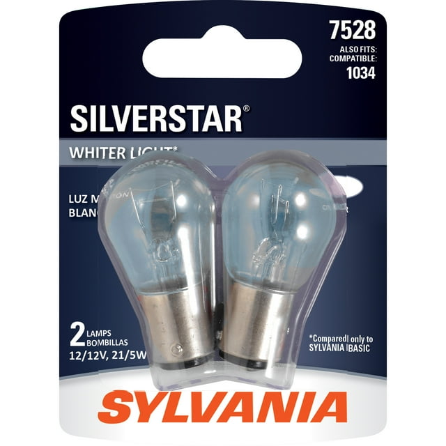 SYLVANIA - 7528 SilverStar Mini Bulb (Contains 2 Bulbs) - Walmart.com