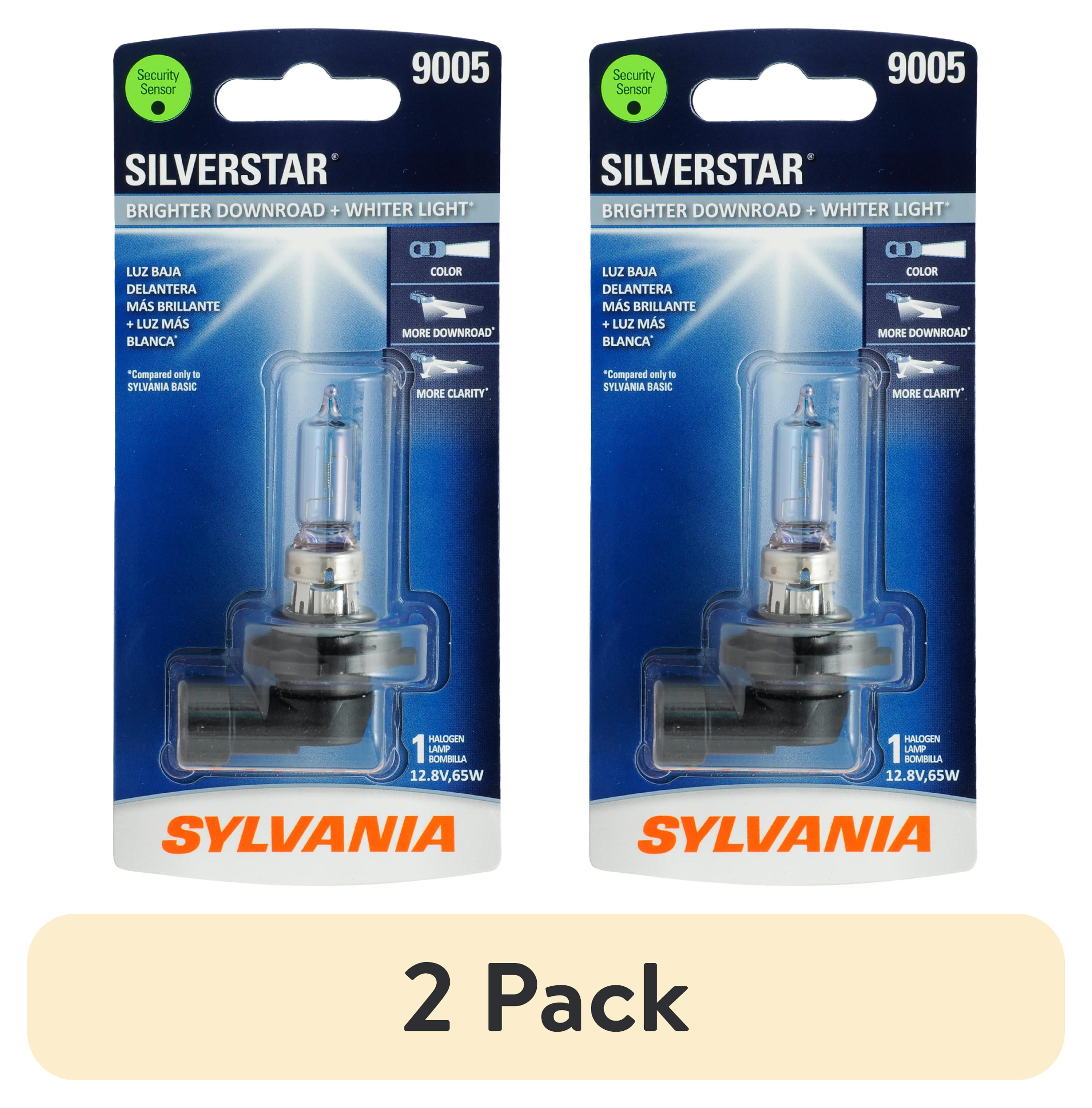 (2 pack) SYLVANIA 9005 SilverStar Halogen Headlight Bulb, 1 Pack ...