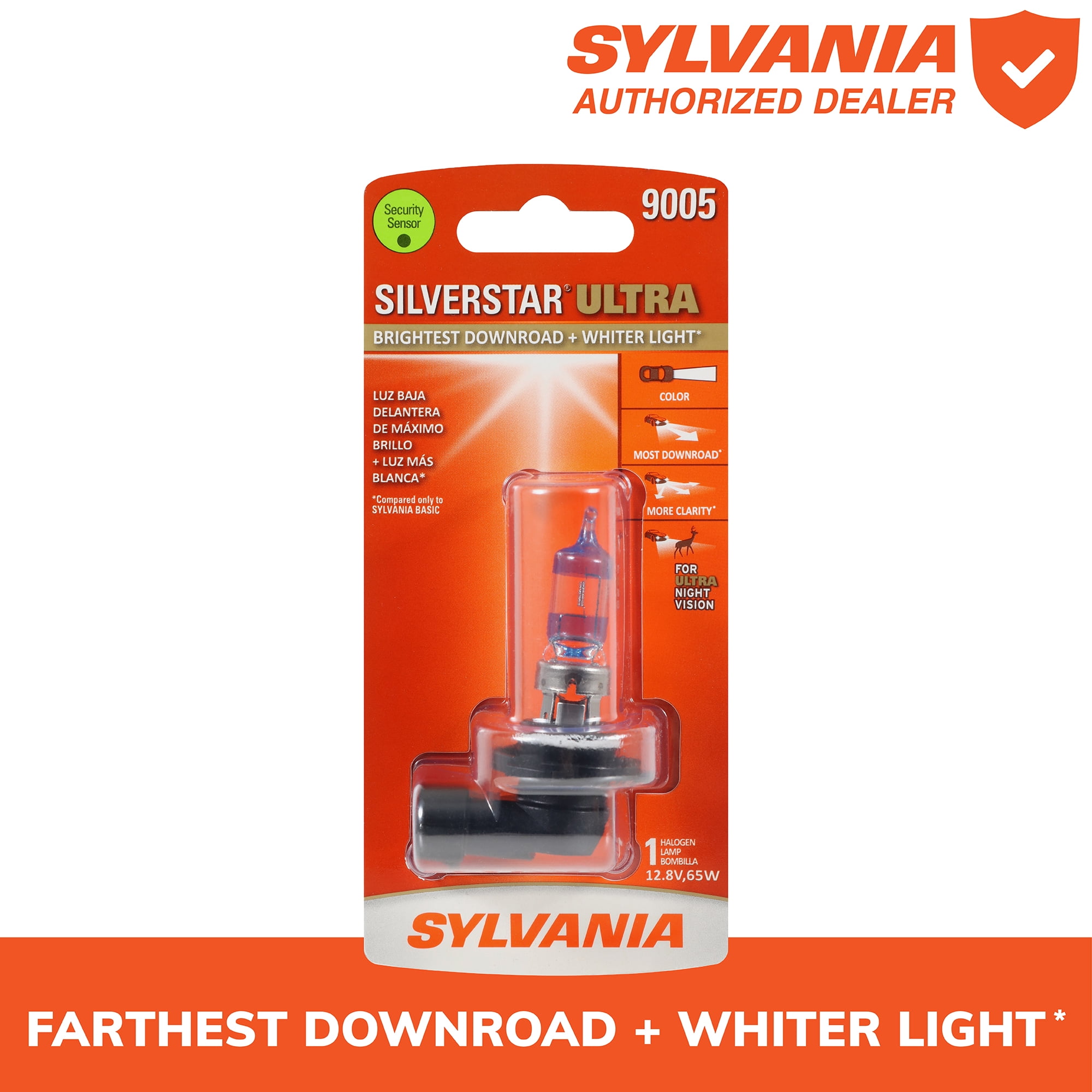 SYLVANIA 9005 SilverStar ULTRA Halogen Headlight Bulb, 1 Pack - Walmart.com
