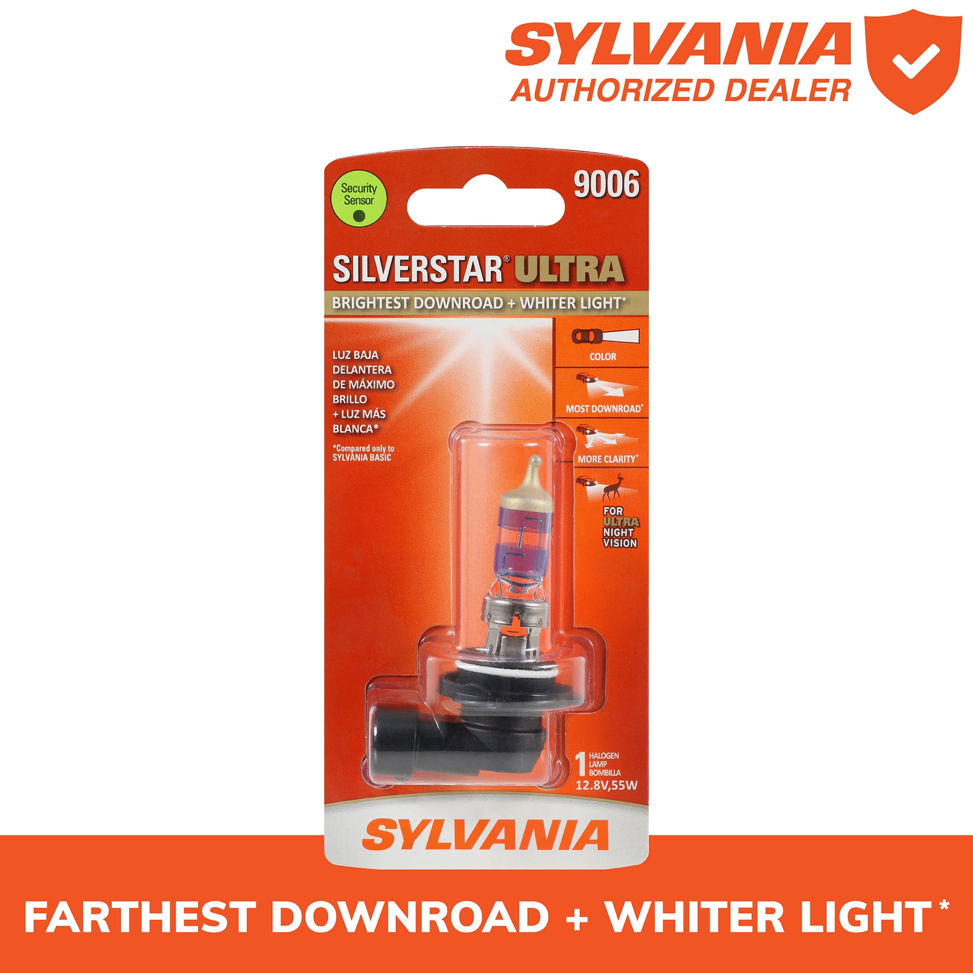 SYLVANIA 9006 SilverStar ULTRA Halogen Headlight Bulb, 1 Pack - Walmart.com