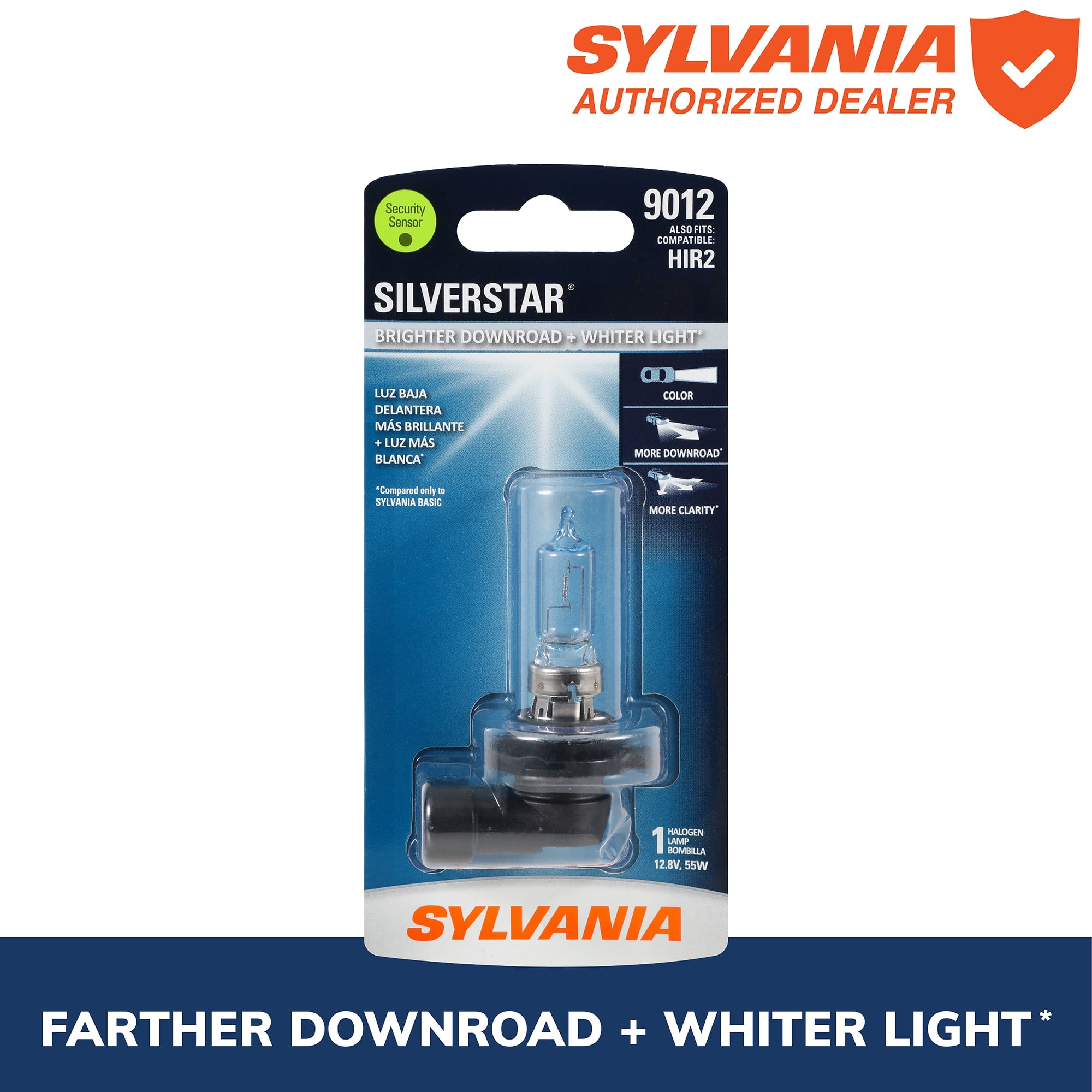 SYLVANIA 9012 SilverStar Halogen Headlight Bulb, 1 Pack - Walmart.com