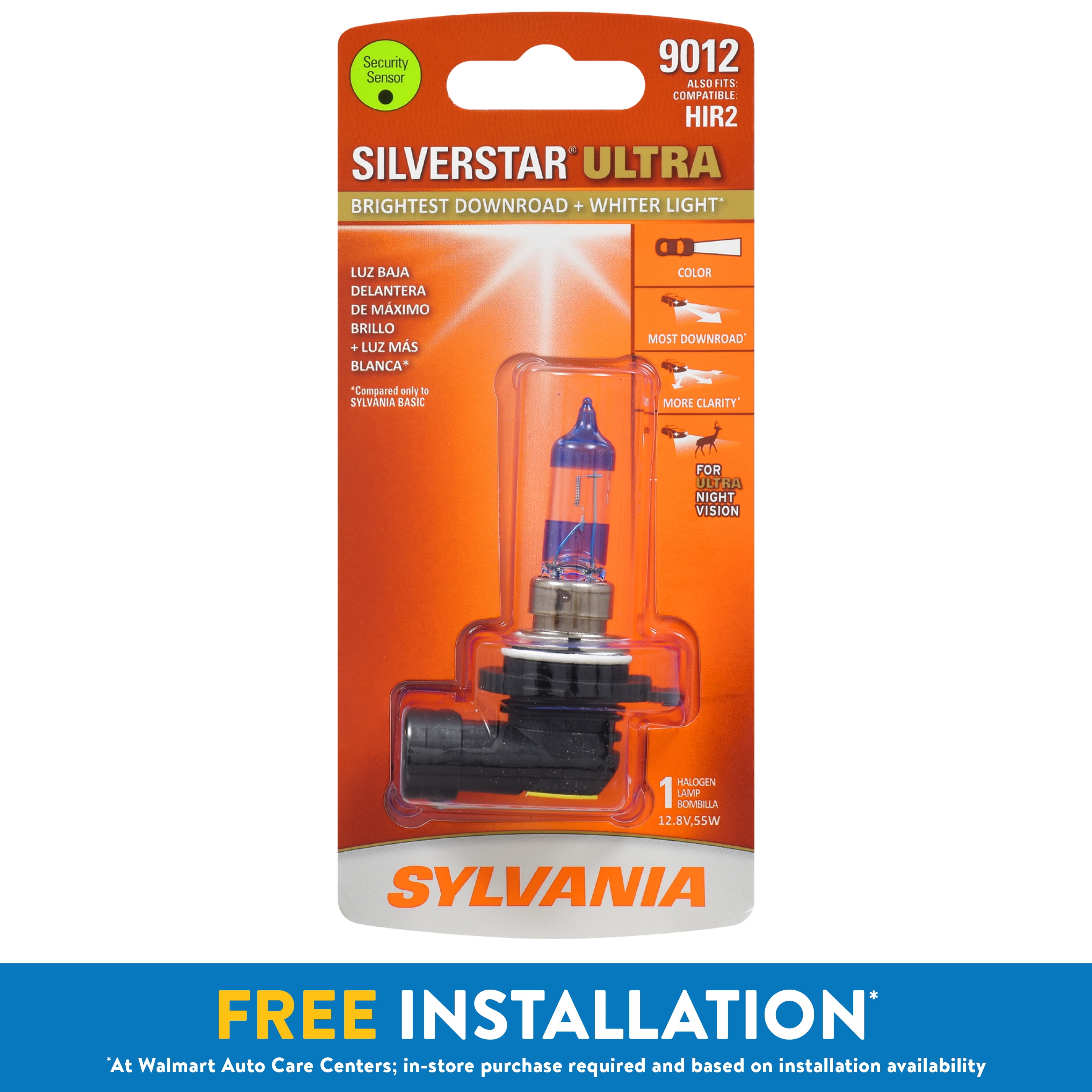 SYLVANIA 9012 SilverStar ULTRA Halogen Headlight Bulb, 1 Pack - Walmart.com