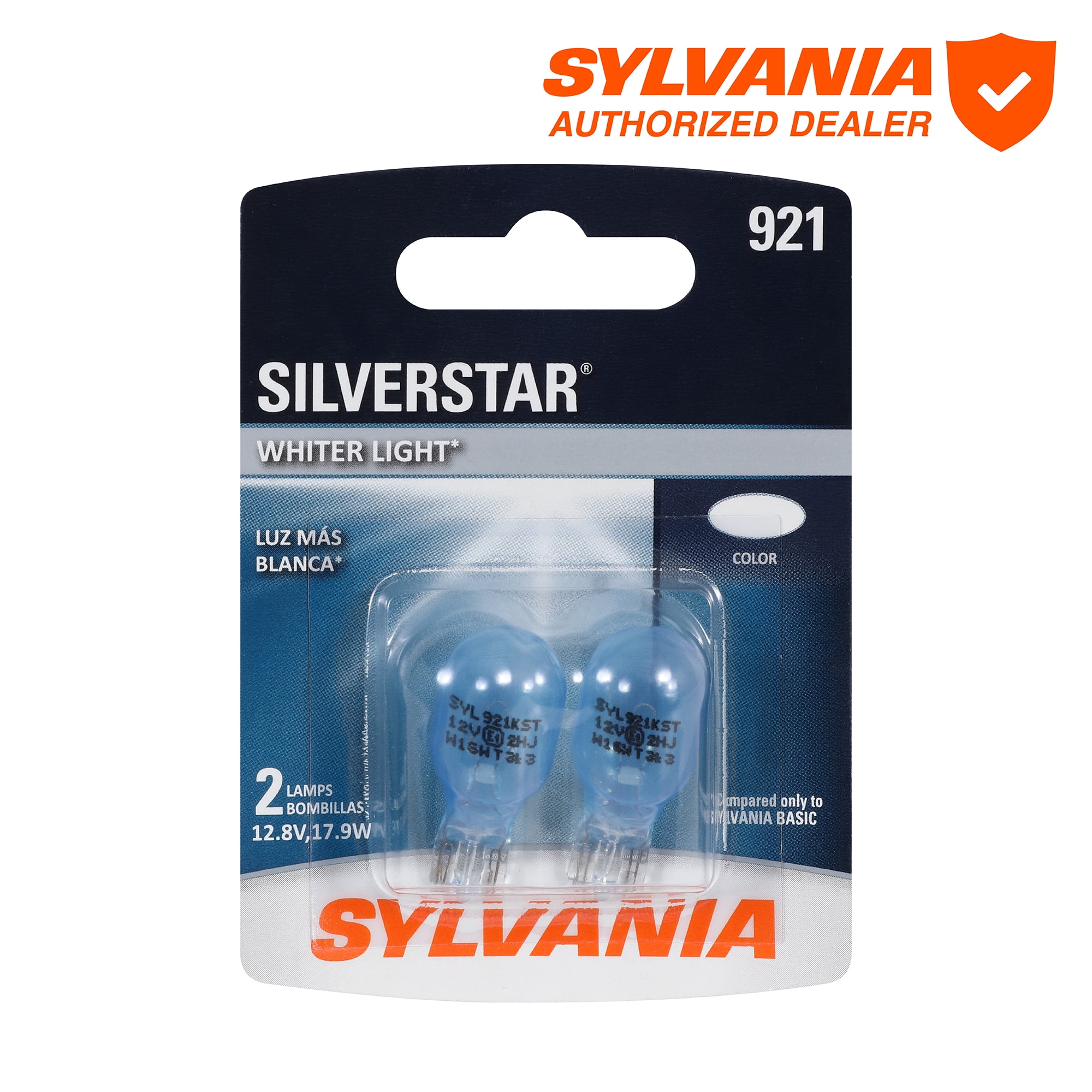 Sylvania SilverStar Mini Bulb 2 Pack, Brighter White Light, Compatible ...