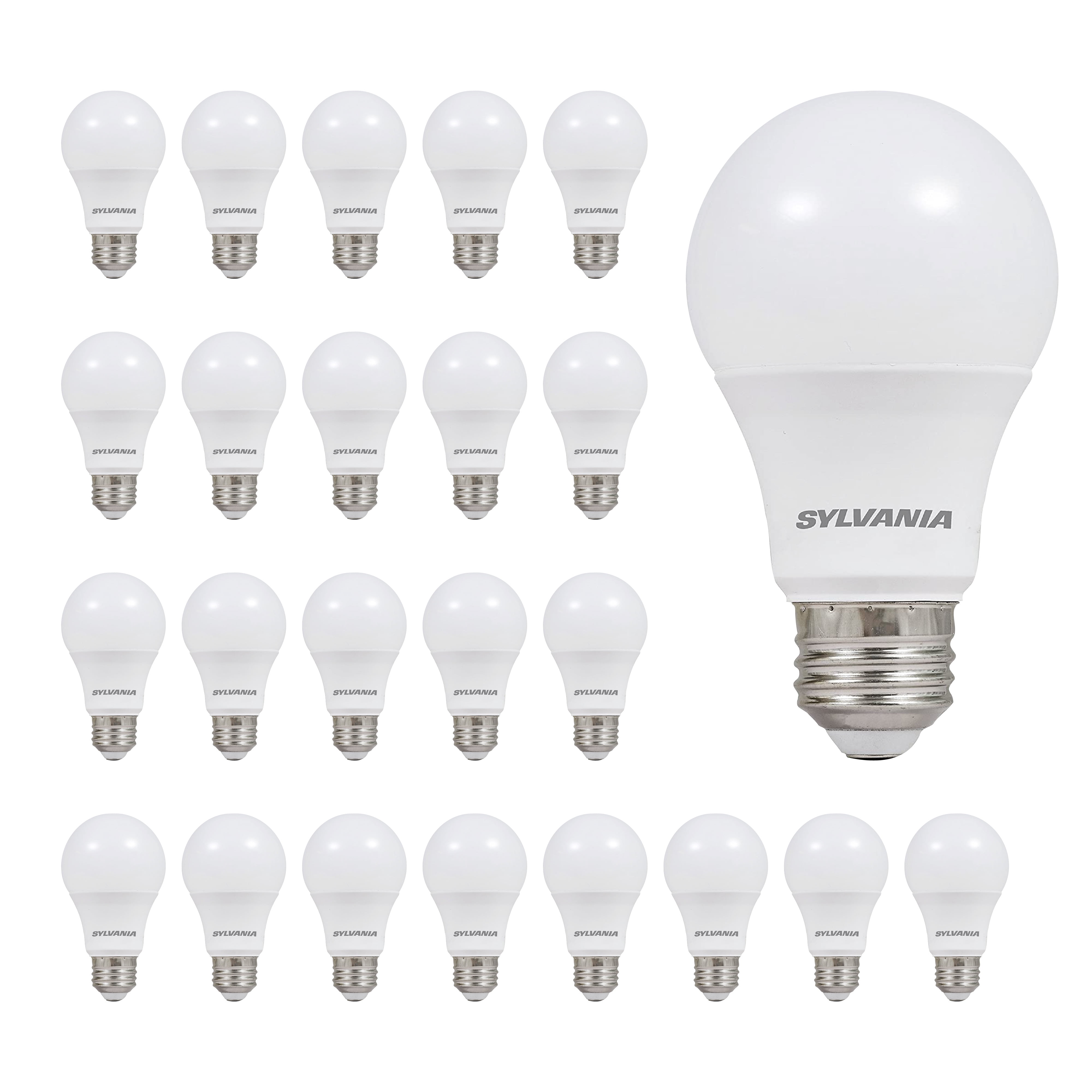 Sylvania Everyday LED Light Bulbs, A19 60-Watt, E26, Daylight, 24 pack ...