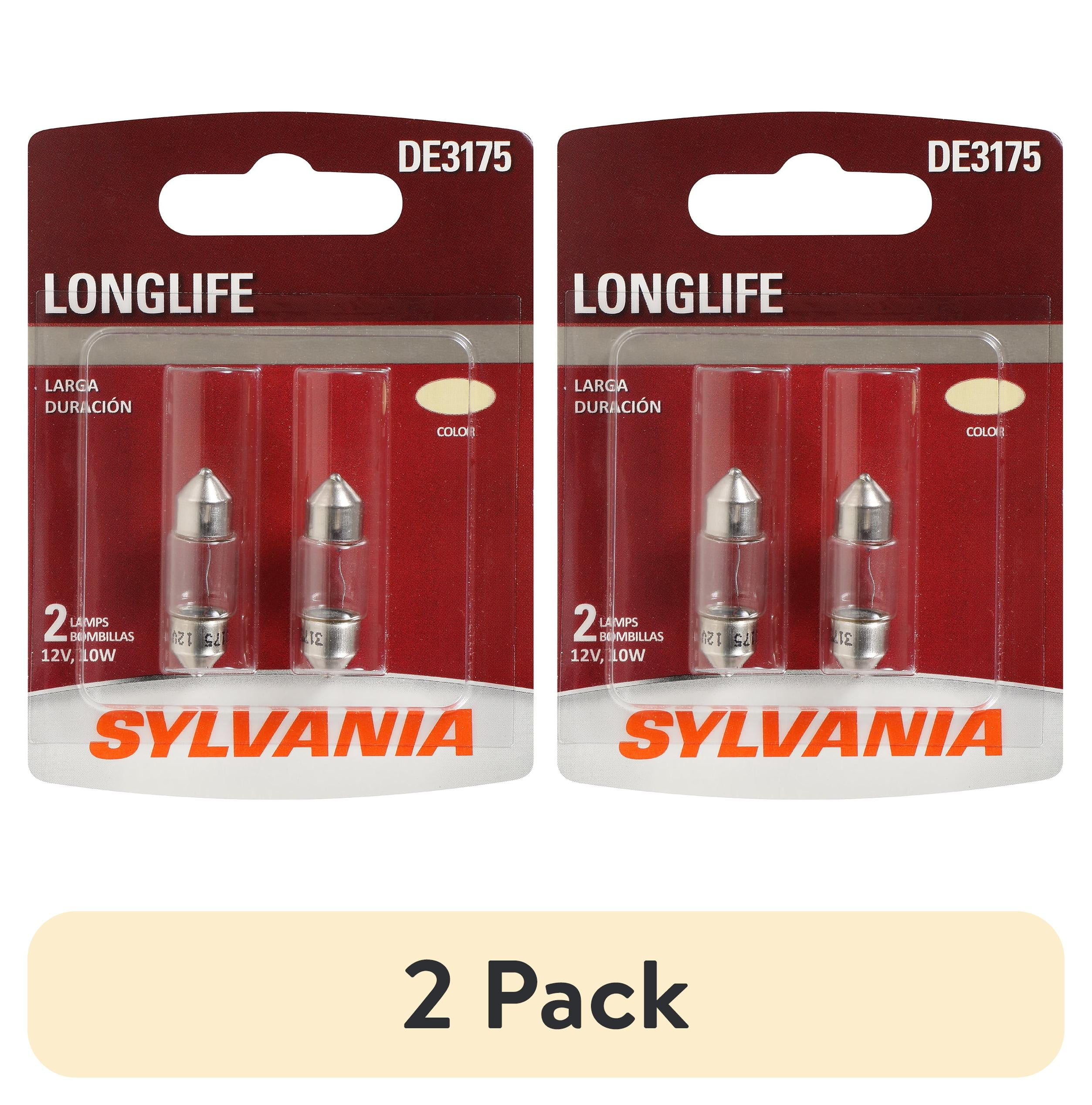 (2 pack) SYLVANIA DE3175 Long Life Mini Bulb, 2 Pack - Walmart.com