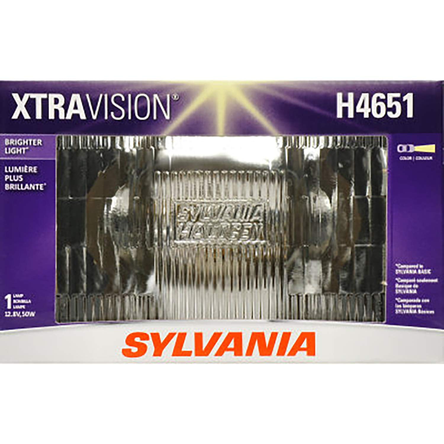 SYLVANIA - H4651 XtraVision Sealed Beam Headlight - Halogen Headlight ...