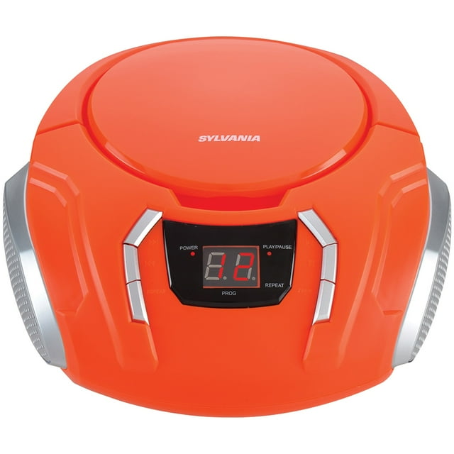 SYLVANIA SRCD261 Portable CD Player, AM/FM Radio, 20-Track, CD-R ...