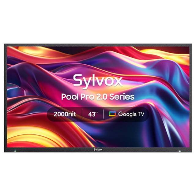 SYLVOX Outdoor TV, 43" Google TV with Dobly Atmos, Google Assistant, 4K ...