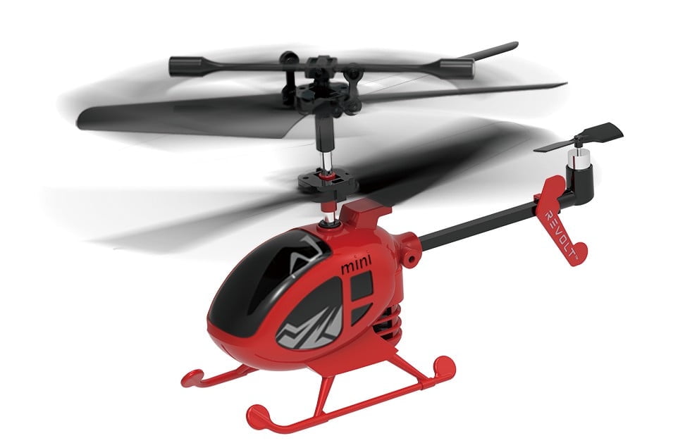 SYMA S100 Red Mini RC Helicopter with Gyro Stabilizer, Altitude Hold, 3 ...