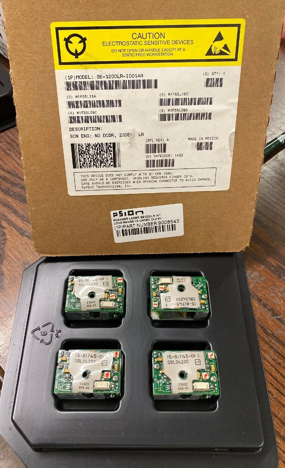 SYMBOL PSION BARCODE SCAN ENGINE SE-1200LR-1001AR Lot of 4 ️ - Walmart.com