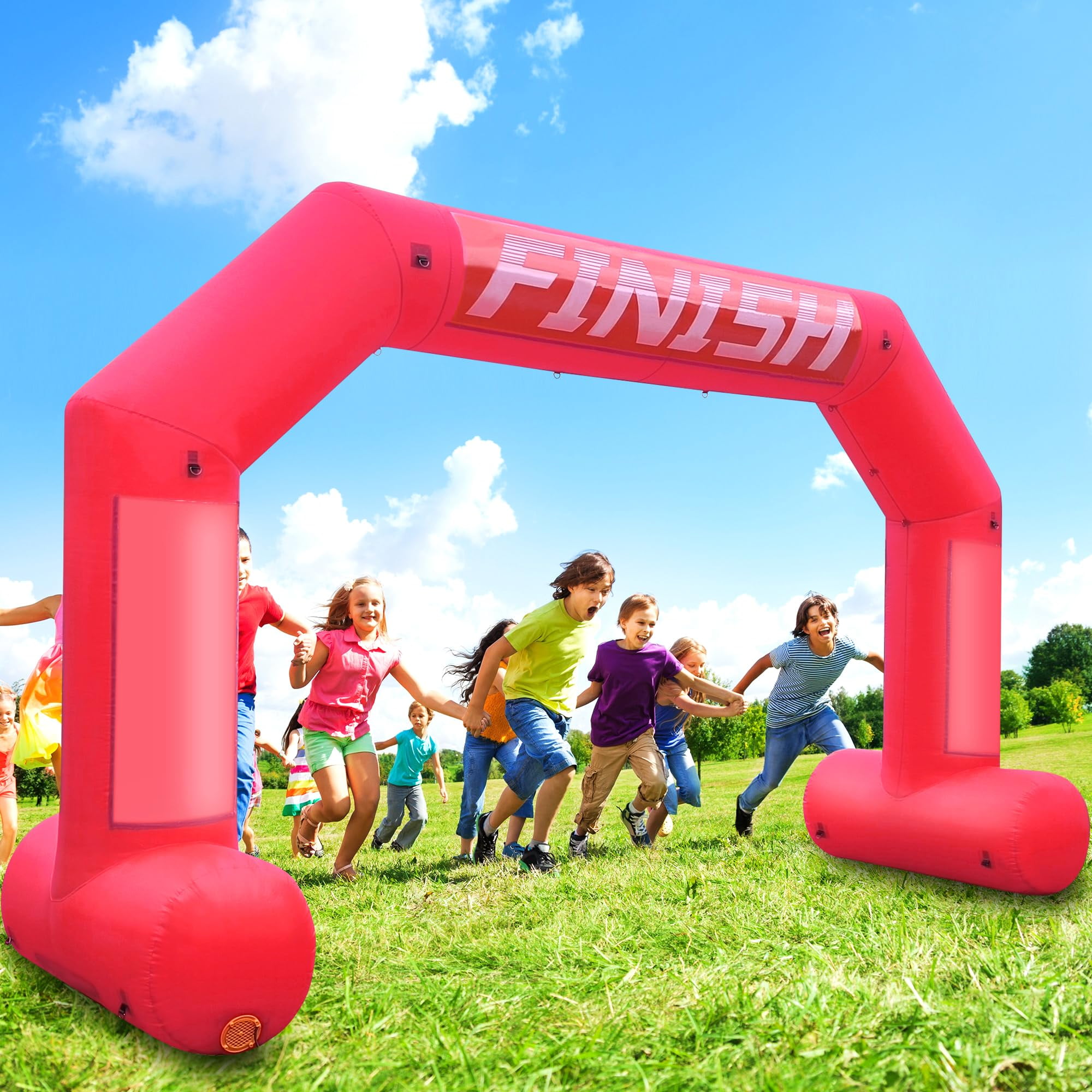 SYMMKI 20ft Inflatable Arch, Huge Inflatable Start Finish Line Archway ...